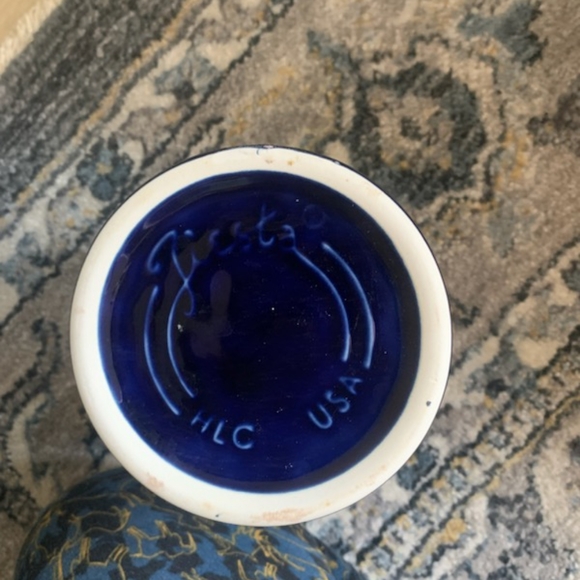 Fiestaware | Kitchen | Vintage Blue Fiestaware Utensil Canister | Poshmark